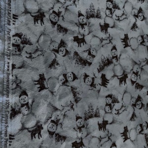 DESTASH Fabric Nearly 18” by 40 Inches of Winter Documentaries for ...