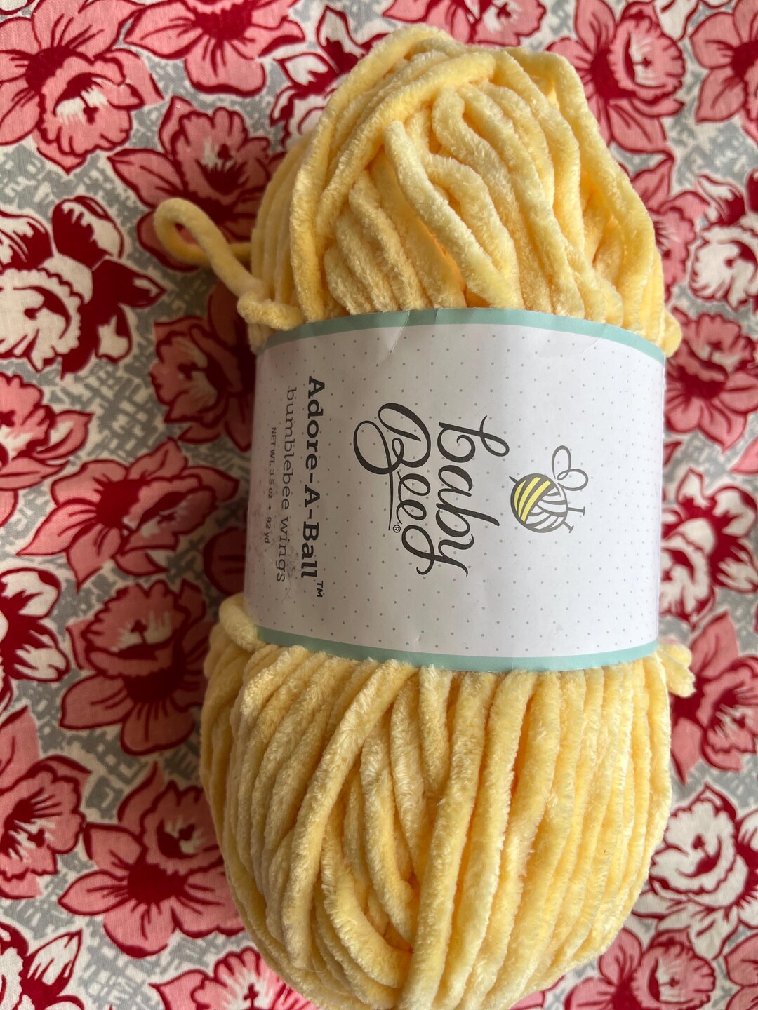 DESTASH One Skein of Baby Bee Adore a Ball Bumblebee Wings Color Number ...