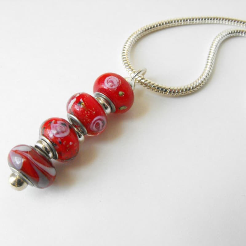 Lampwork Bead Necklace - Etsy