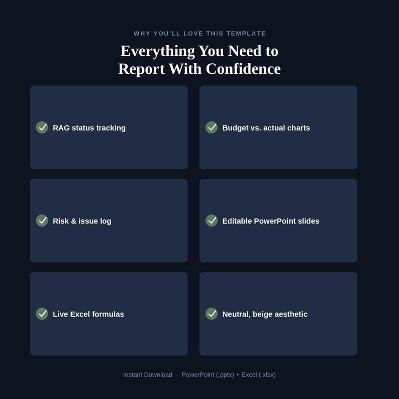 Project Status Report Template | Steering Committee Presentation ...