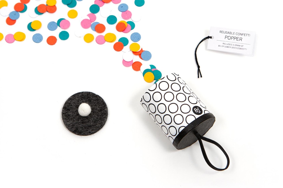 Mini Reusable Wildflower Seed Confetti Popper - Etsy