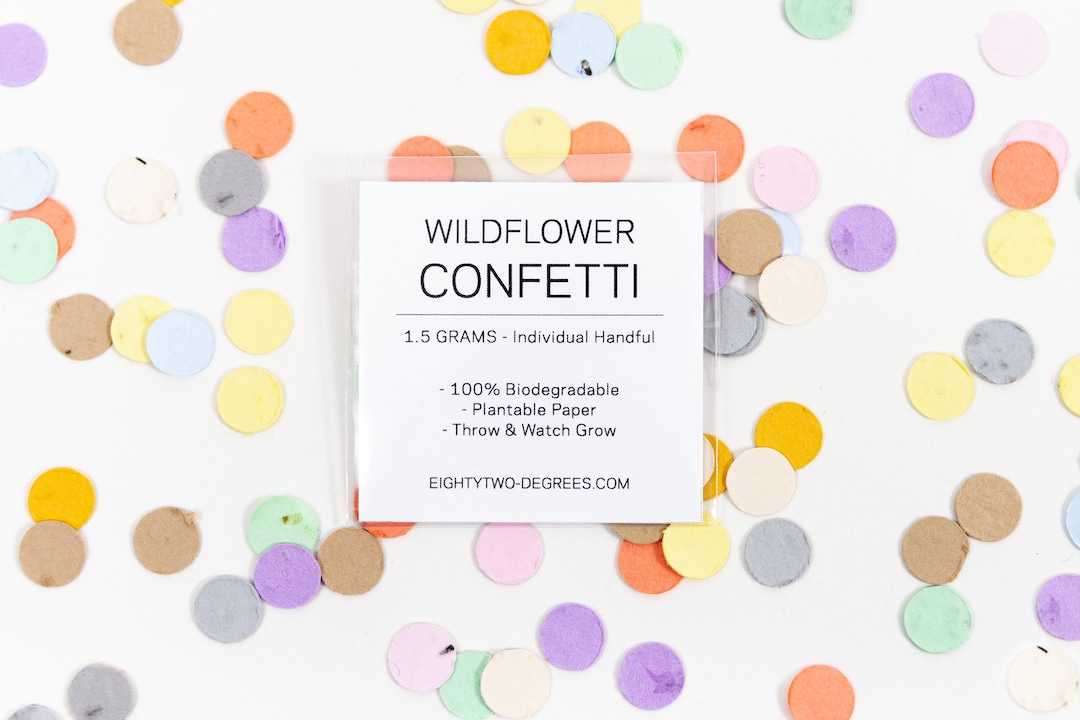 Multi Colored, Mini Wildflower Seed Confetti - Plantable - Etsy