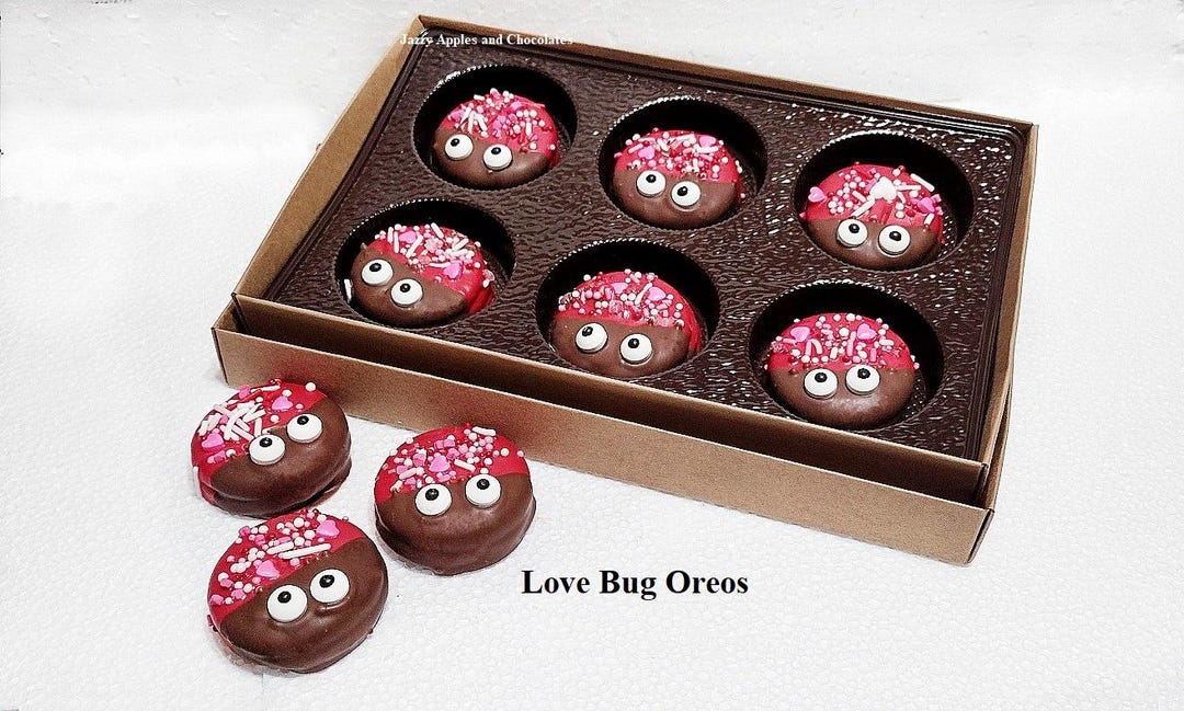 Love Bug Oreos, Chocolate Cookies, Valentine's Day Treats, Gift For ...