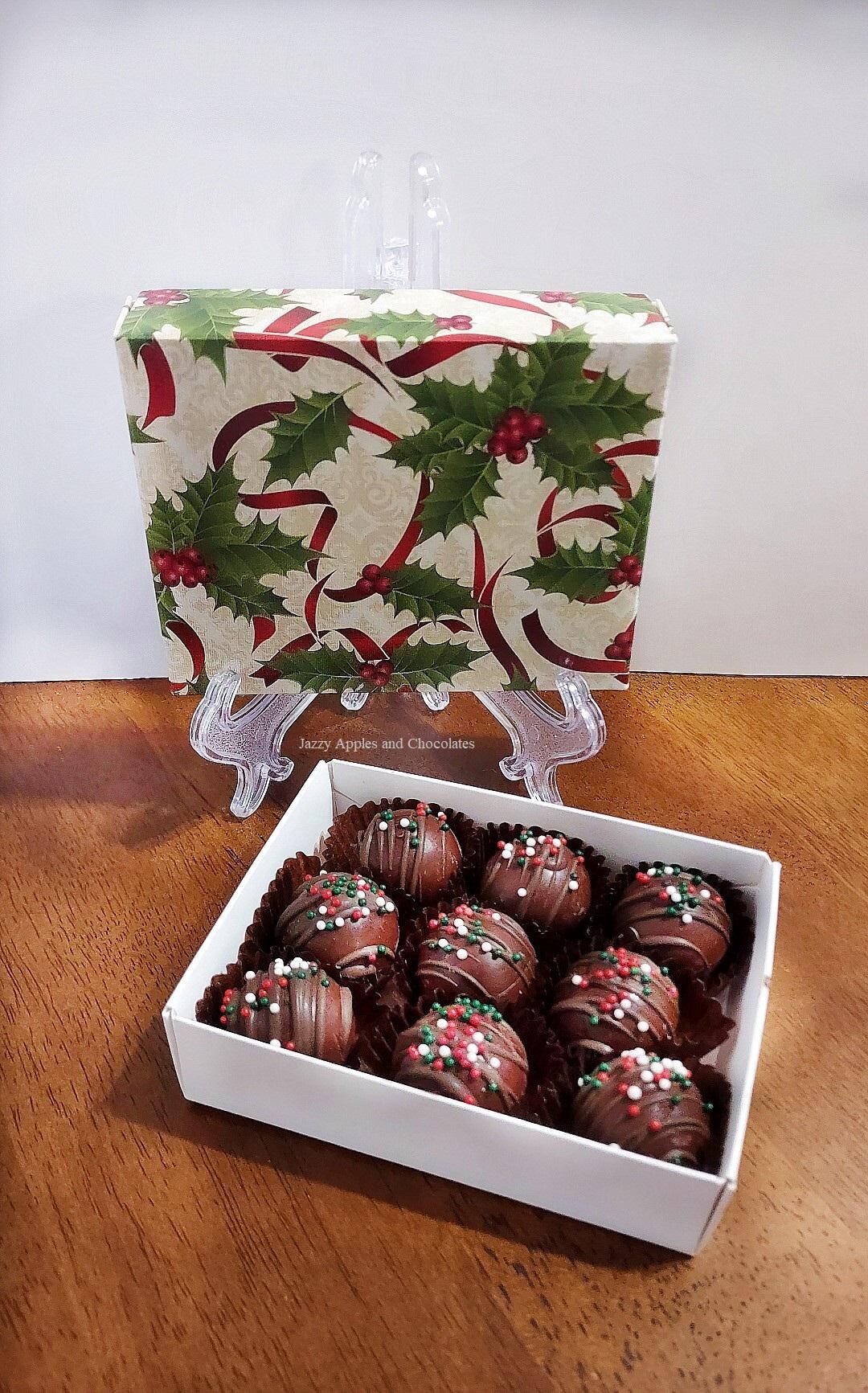 Christmas Sprinkle Truffles, Truffles, Chocolate Truffles - Etsy
