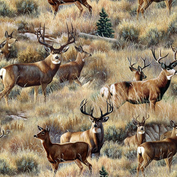 Deer Fabric - Etsy