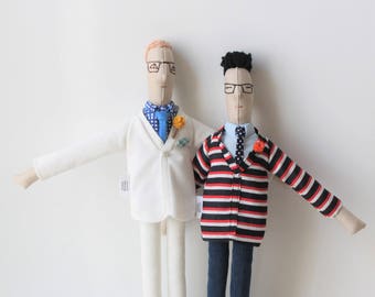 Personalized Couple Dolls Portrait Dolls From Picture Same | Etsy