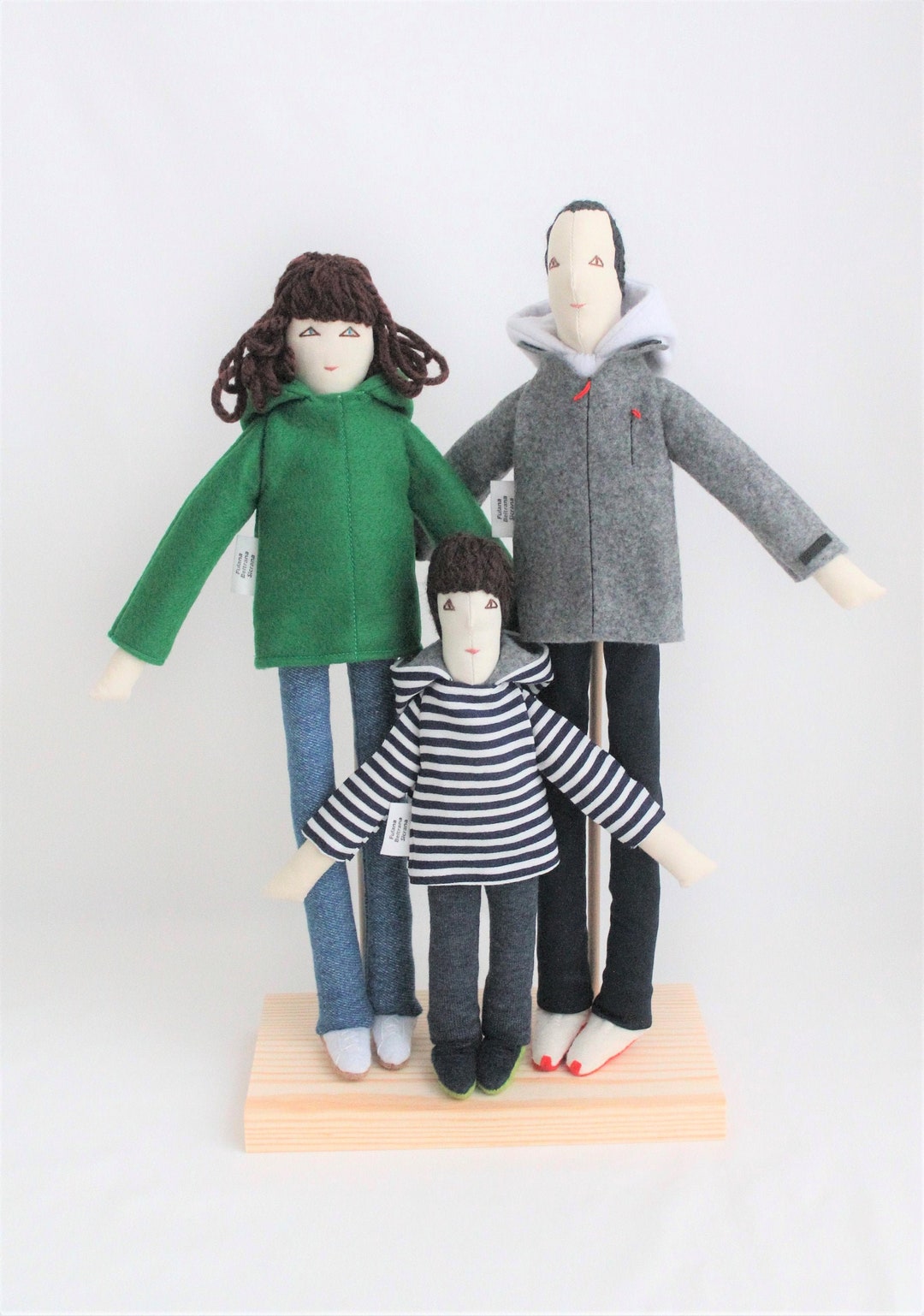 Personalized Fabric Dolls Based on Picture, Cloth Dolls, Art Dolls ...