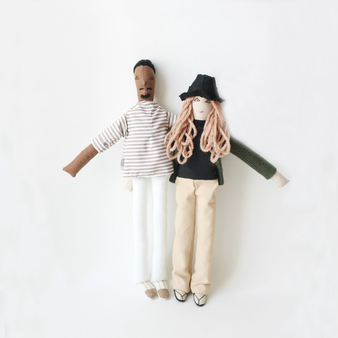 Personalized Couple Fabric Dolls, Custom Portrait Cloth Dolls, Family ...