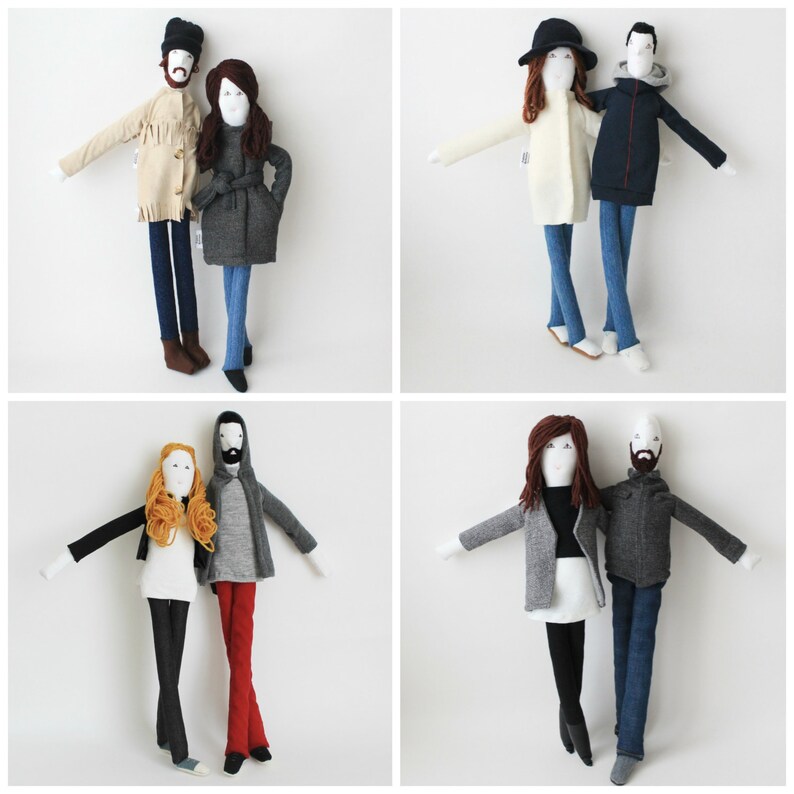 Personalized Couple Fabric Dolls Custom Portrait Cloth Dolls - Etsy