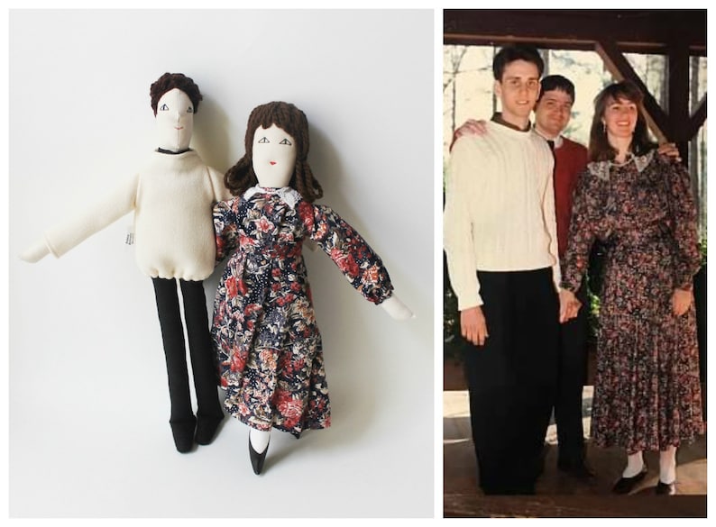Portrait Couple Dolls Personalized Cloth Dolls 16 Inches - Etsy