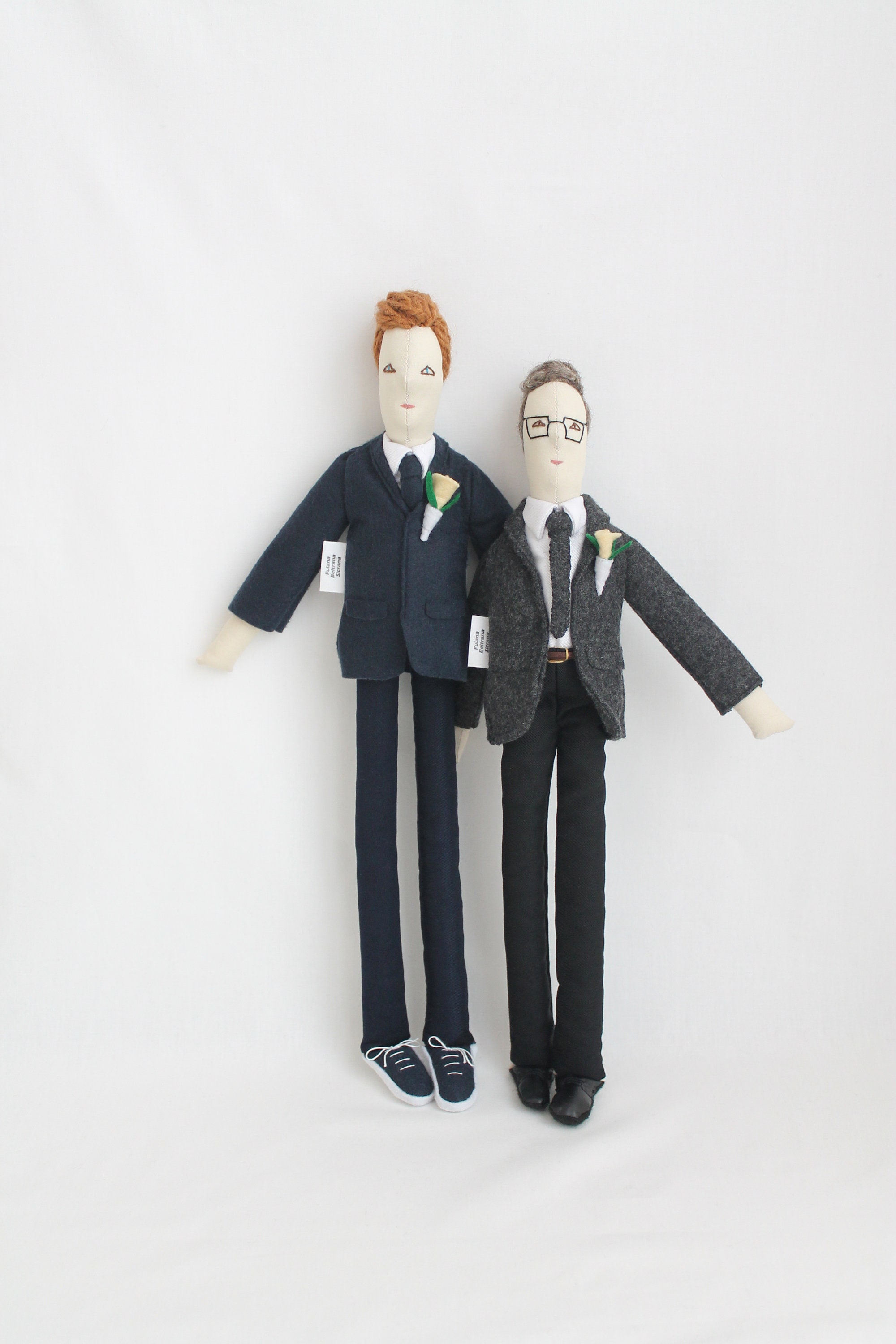 Personalized couple dolls portrait dolls from picture same | Etsy