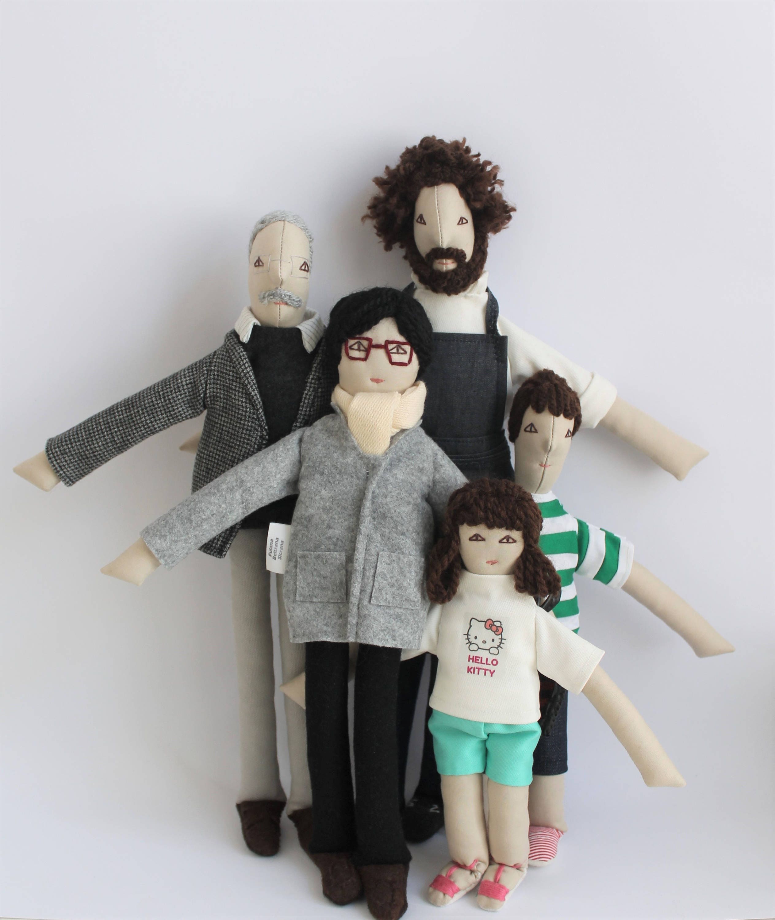 Personalized family fabric dolls custom family portrait cloth | Etsy