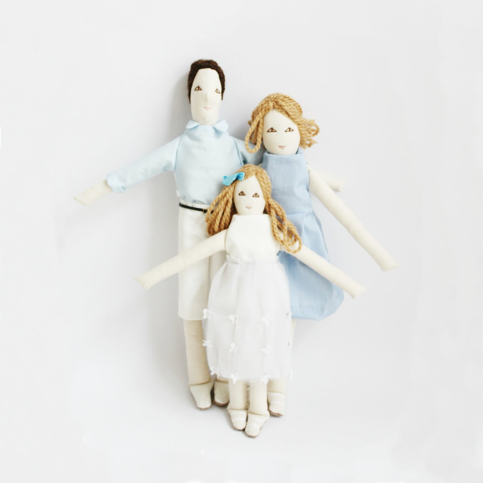 Personalized Family Fabric Dolls, Custom Family Portrait Cloth Dolls ...