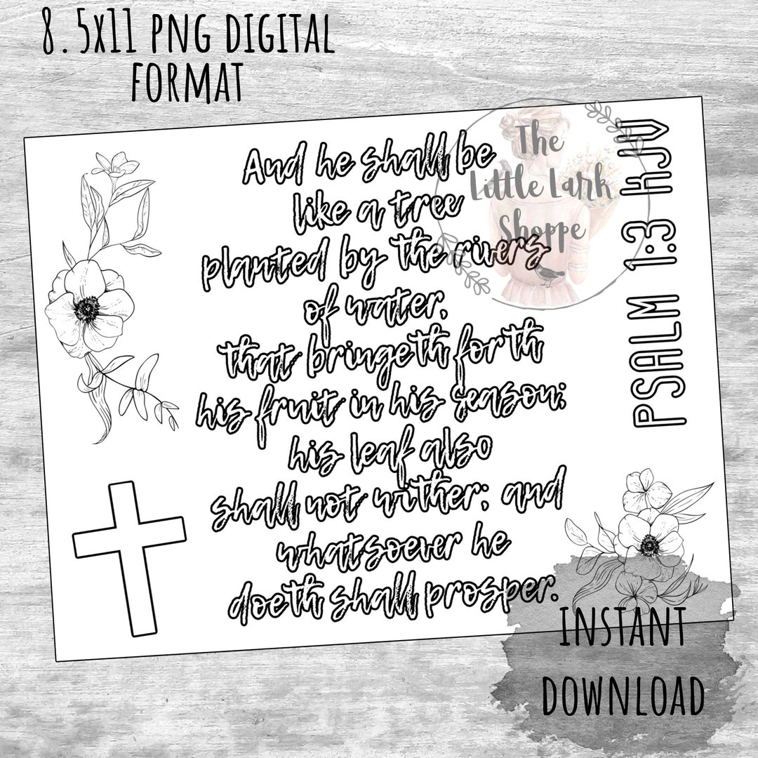 Sunday School Printable, Spring Bible Verse, Bible Verse Coloring ...