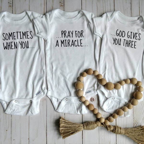 Triplet Bodysuits - Etsy
