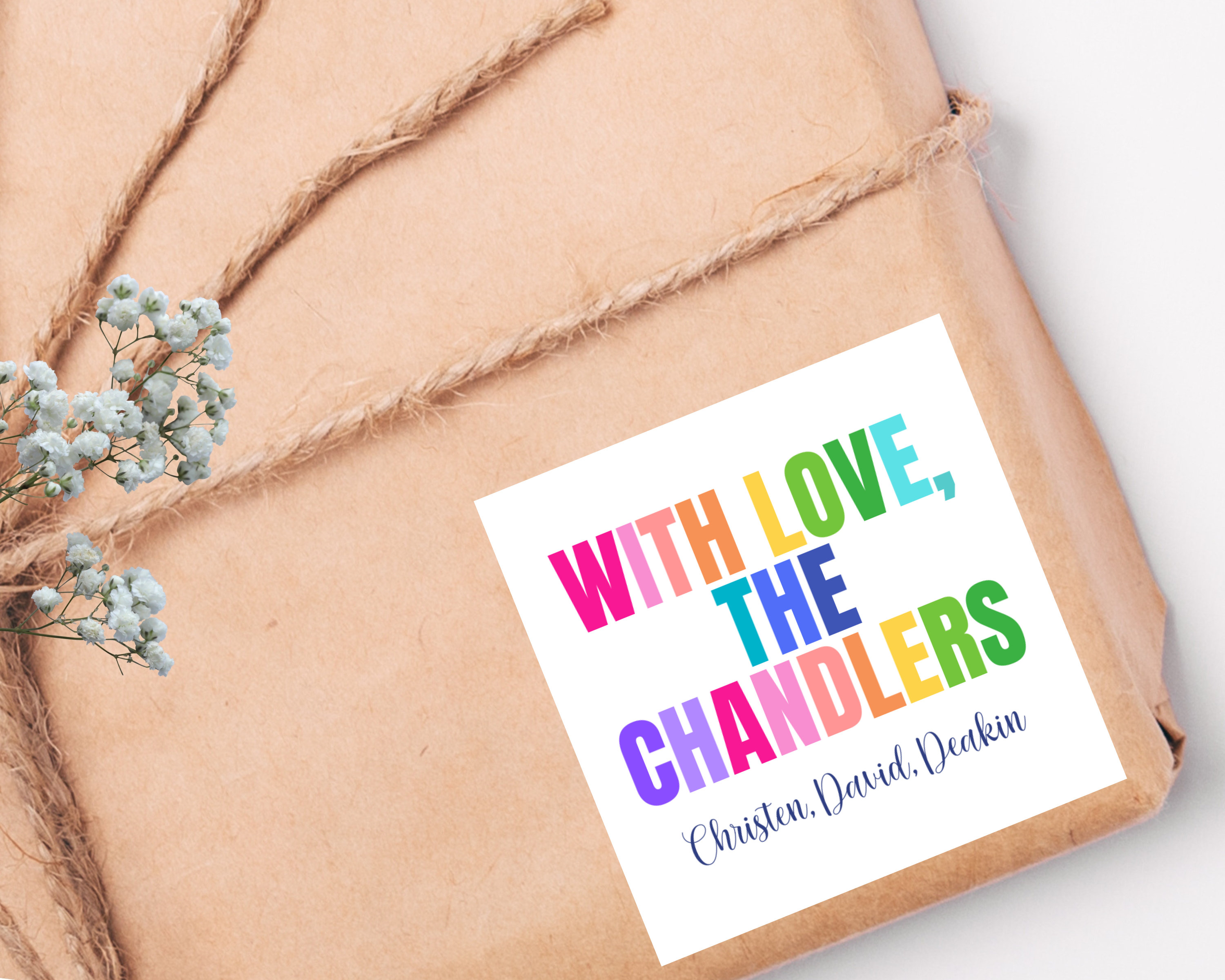 Personalized Gift Stickers Couple Gift Stickers Square - Etsy