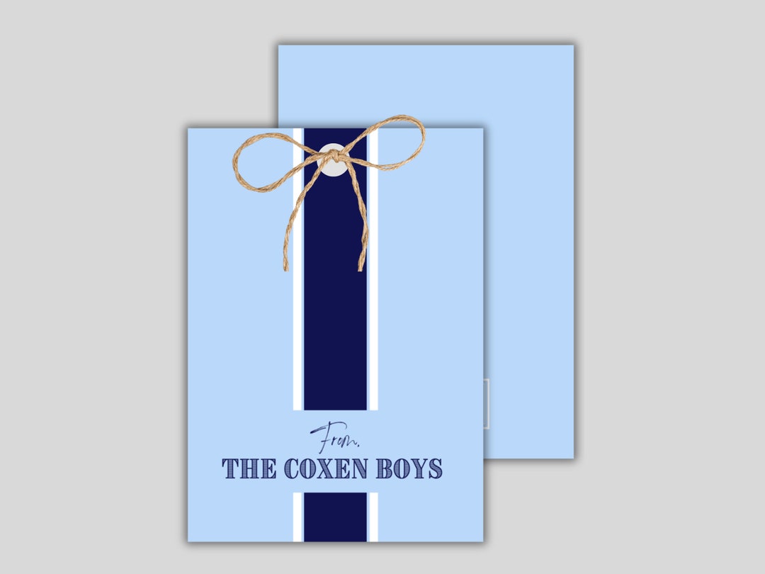 Personalized Gift Tags - Preppy Gift Tags - Colorblock Enclosures ...