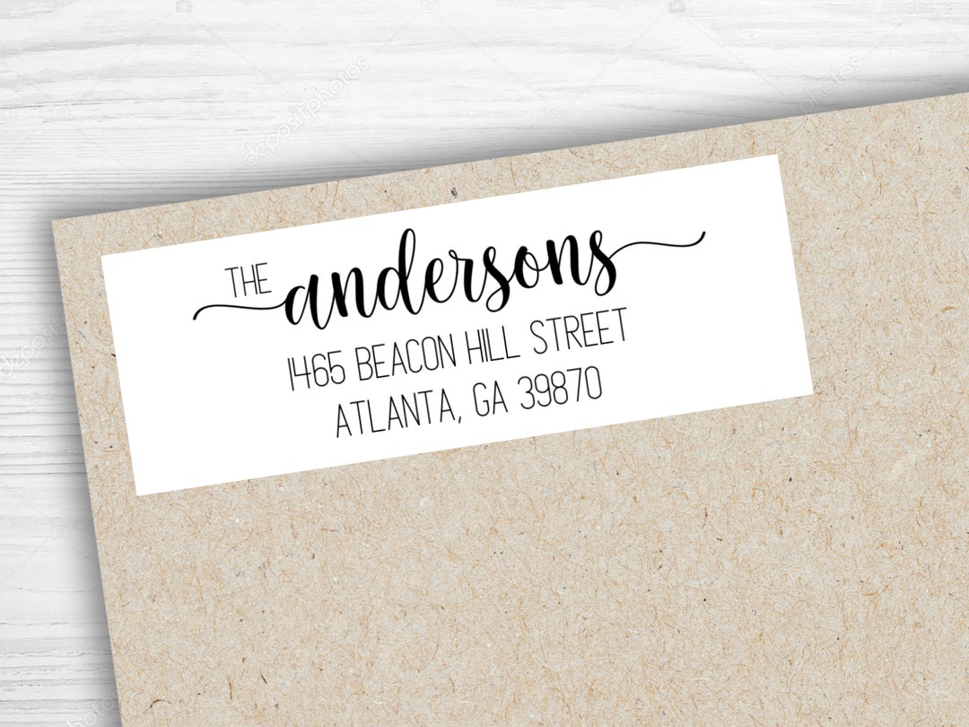 Personalized Return Address Labels - Custom Address Labels - Script ...