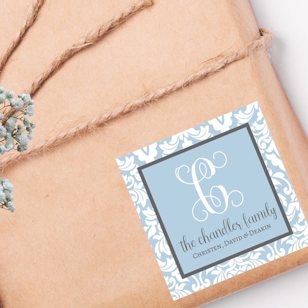Damask Gift Tags - Etsy