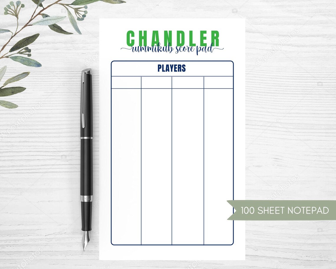 Family Game Night Score Pad Personalized Family Game Night - Etsy
