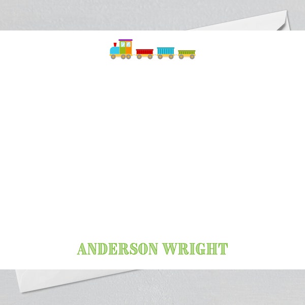 Train Thank You Notes - Etsy