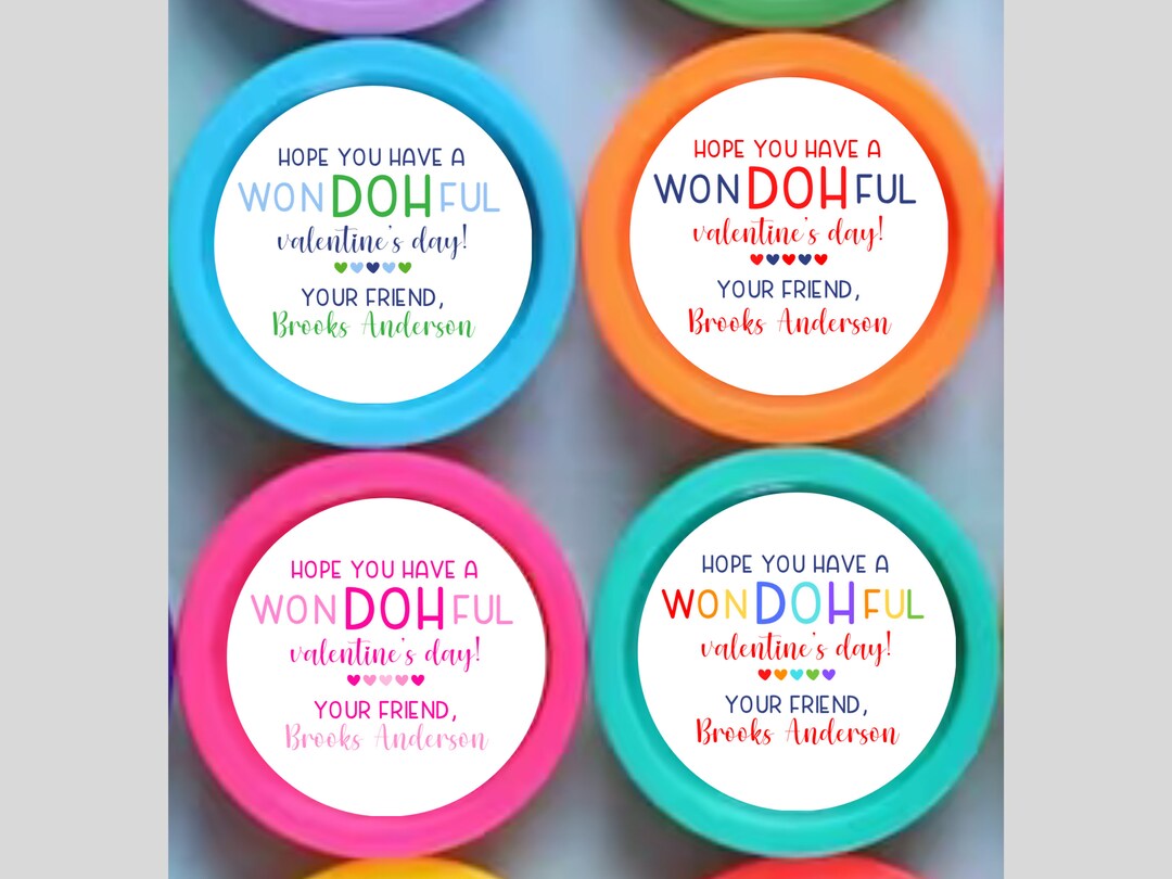 Playdoh Valentine Stickers - Playdough Valentine Stickers - Class ...