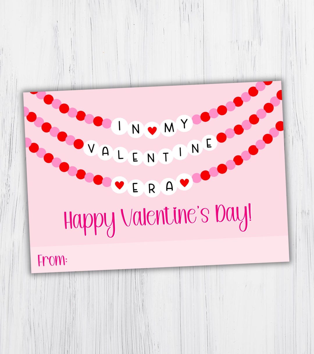 Swiftie Valentine's Day Card: Valentine Era Friendship Card - Class ...
