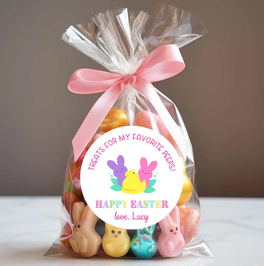 Treats for My Favorite Peeps Easter Sticker - Happy Easter Sticker ...