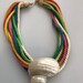 Gorgeous Huge SHELL NECKLACE With Multi-color Soft TWISTED - Etsy