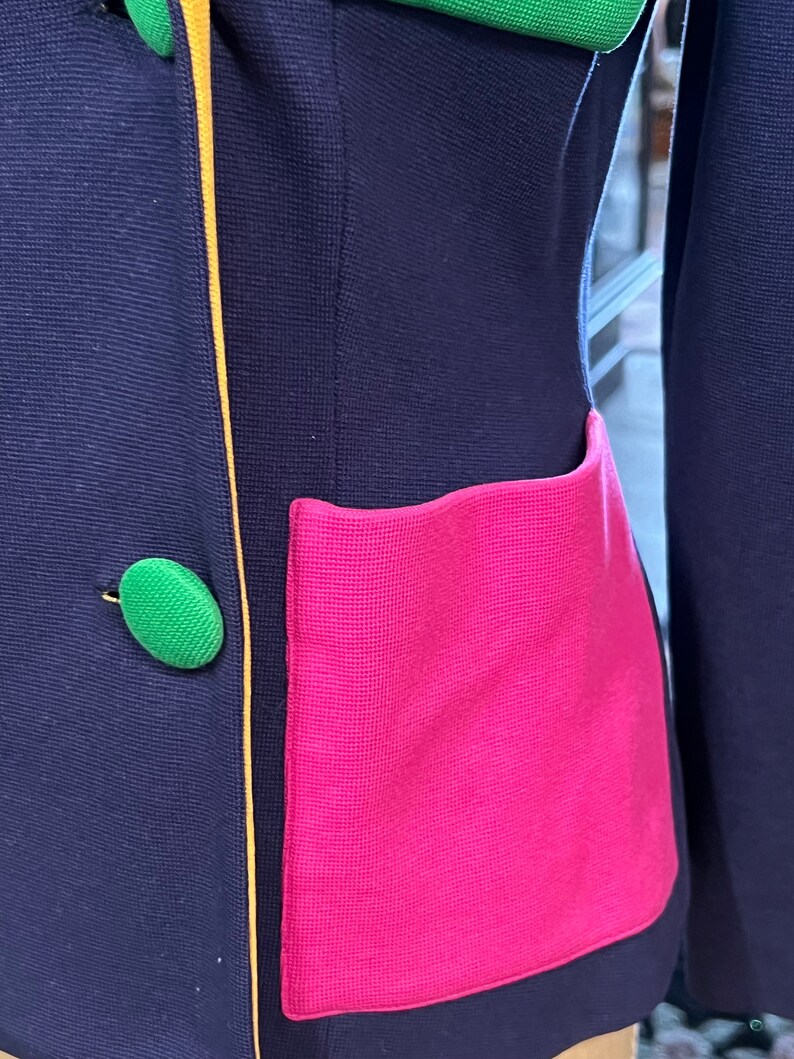 1980s Vintage ANN TAYLOR Color Blocked Jacket Color Blocked - Etsy