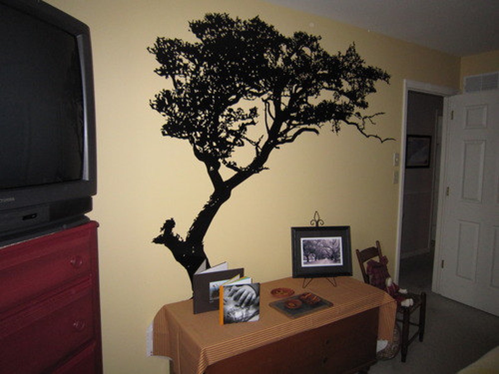 Large Wall Tree Decal Forest Decor Vinyl Sticker Highly Etsy