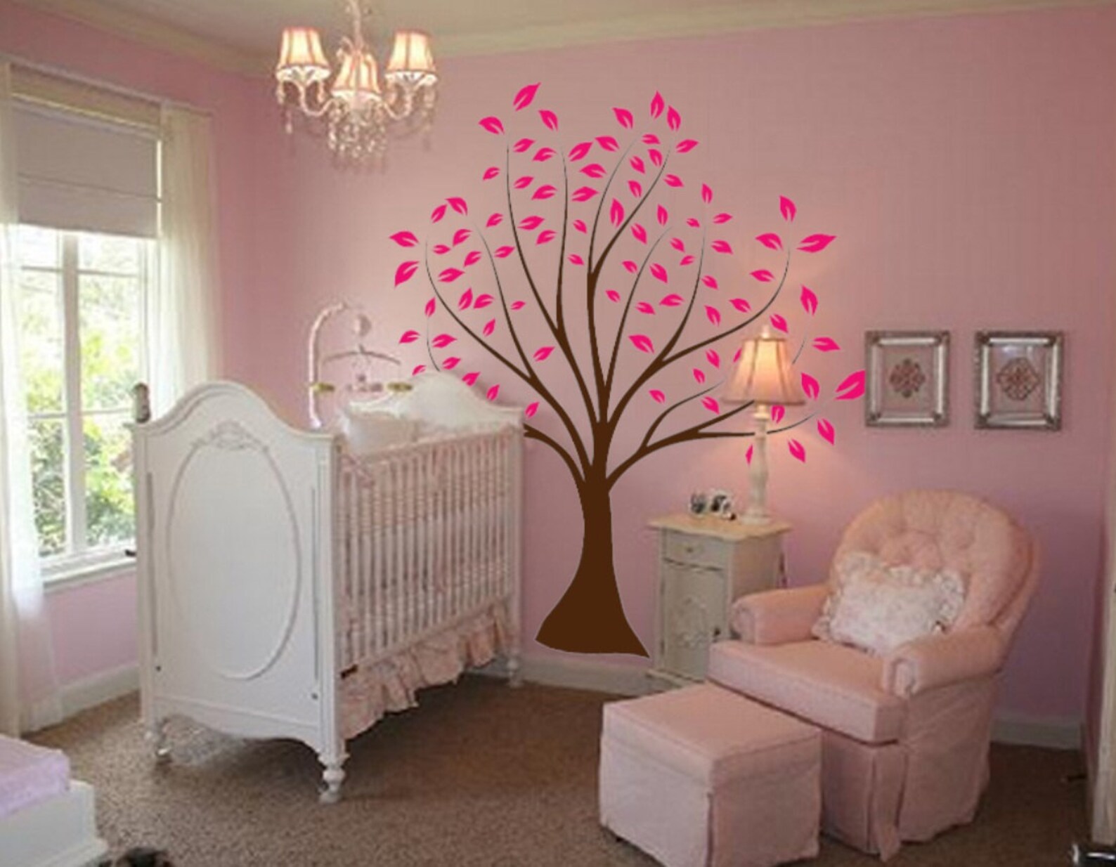 Nursery Tree Large Wall Forest Kids Decal Branches and Leaves - Etsy