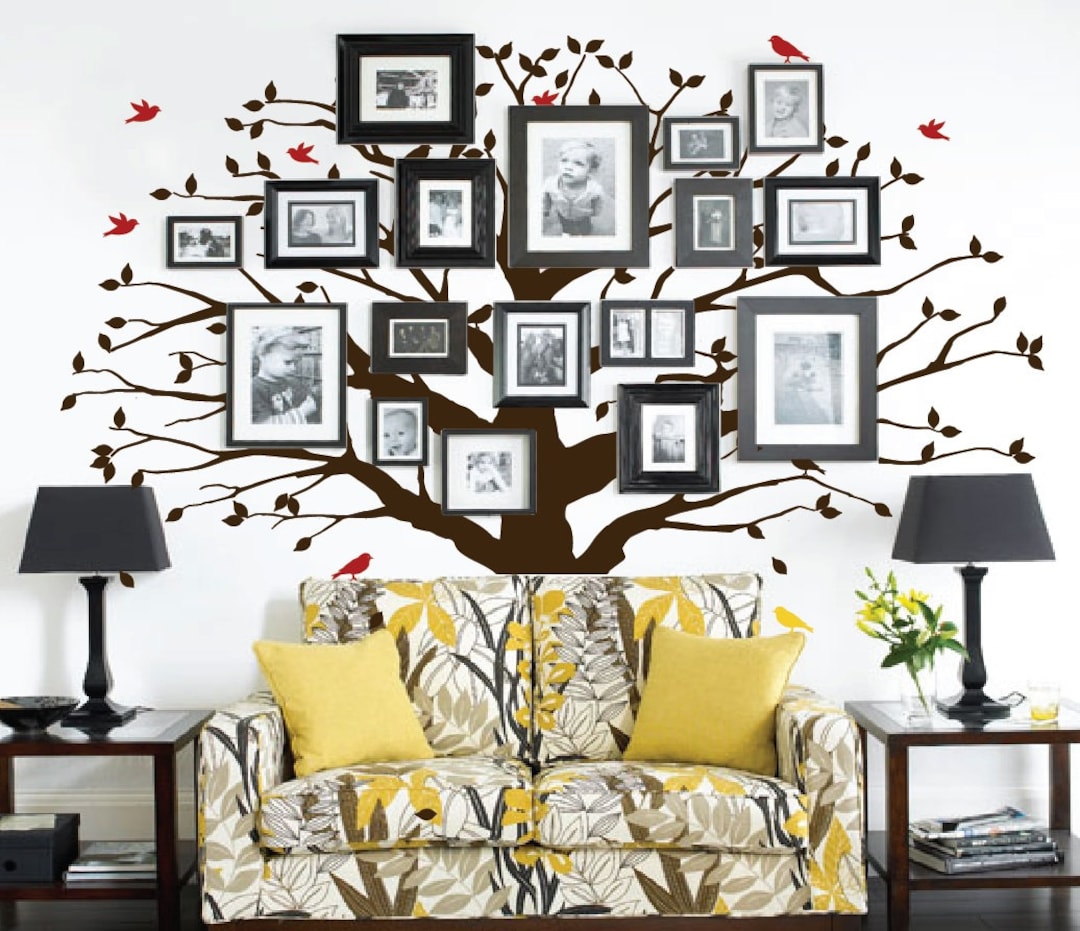 Family Wall Decal Tree Sticker Family Photo Tree Vinyl Wall Sticker ...