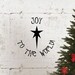 Joy to the World Christmas Star Holiday Quote Wall Decal Sticker ...