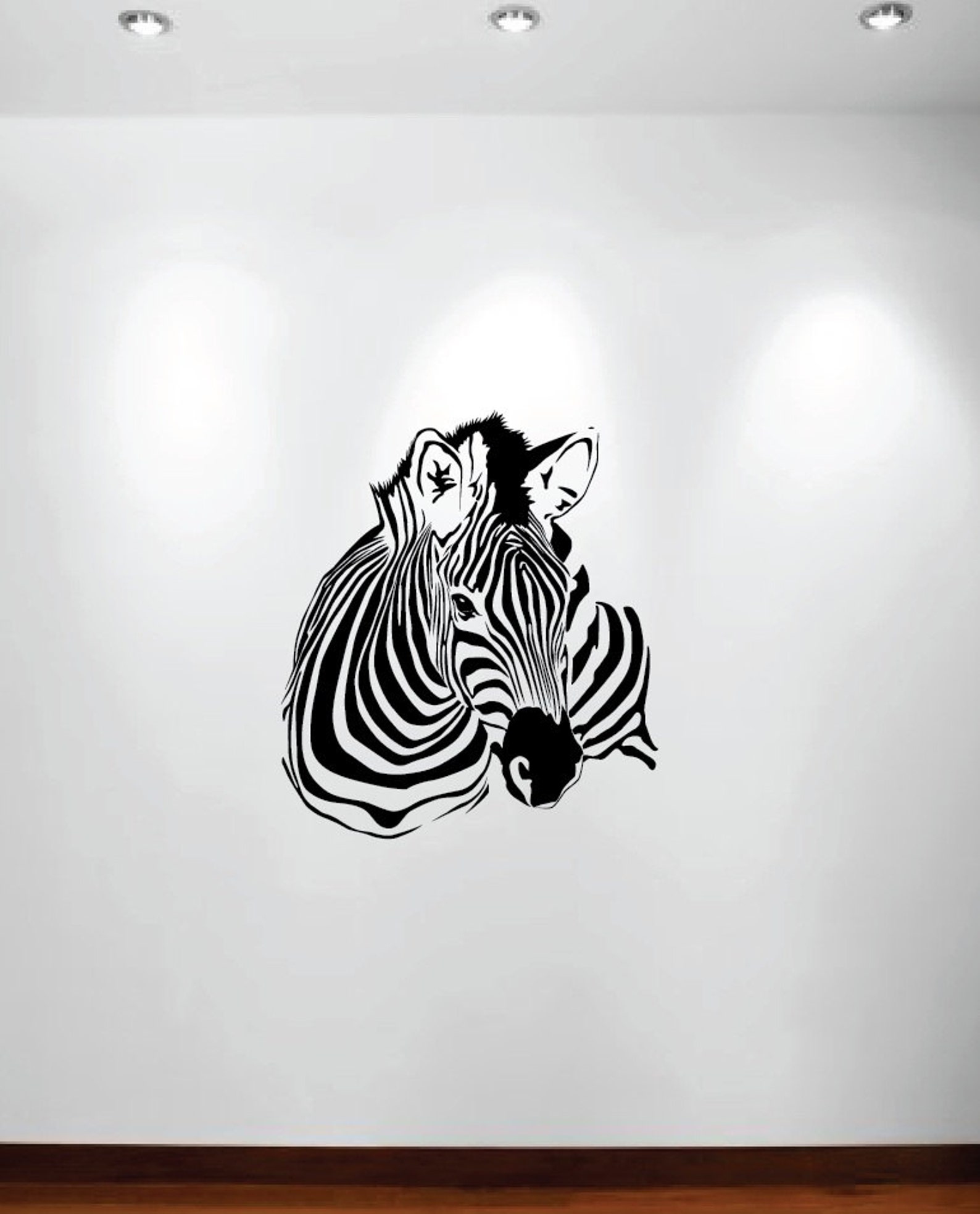 Large Wall Zebra Pattern Nursery Girls Room Decor Decal | Etsy