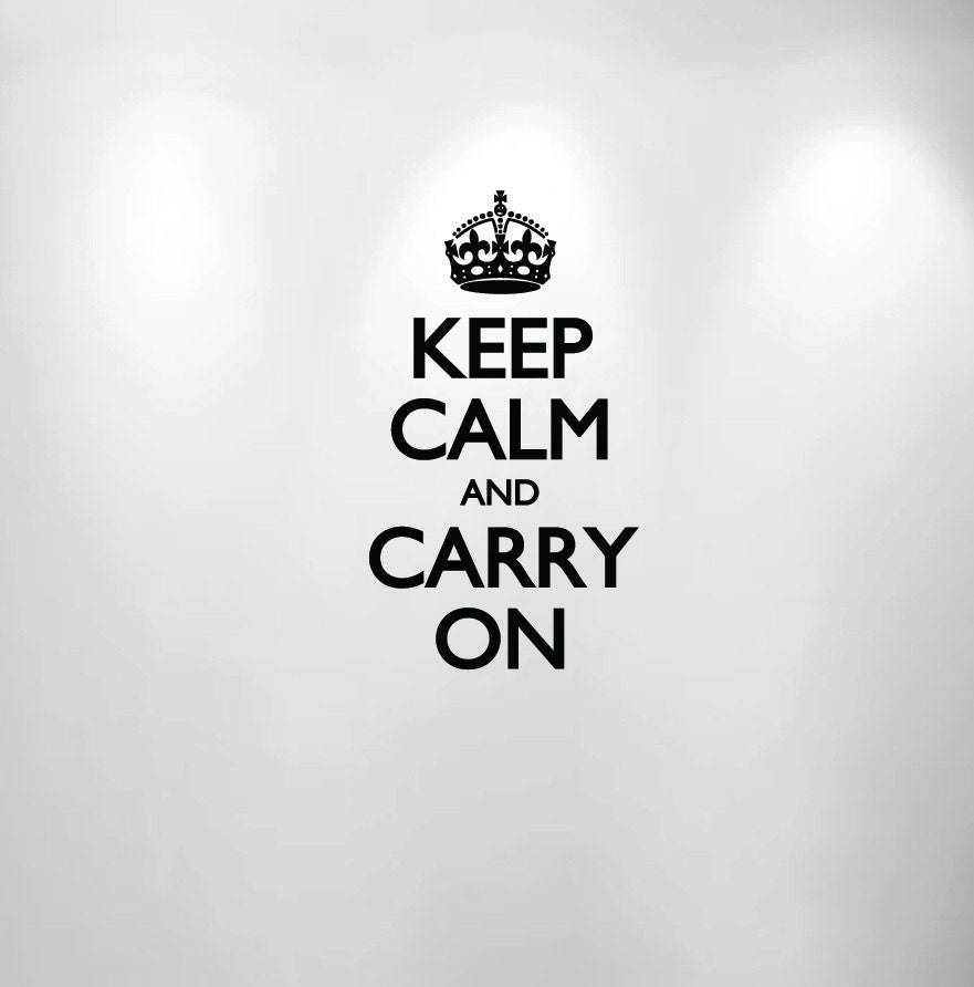Keep Calm Crown Symbol Black