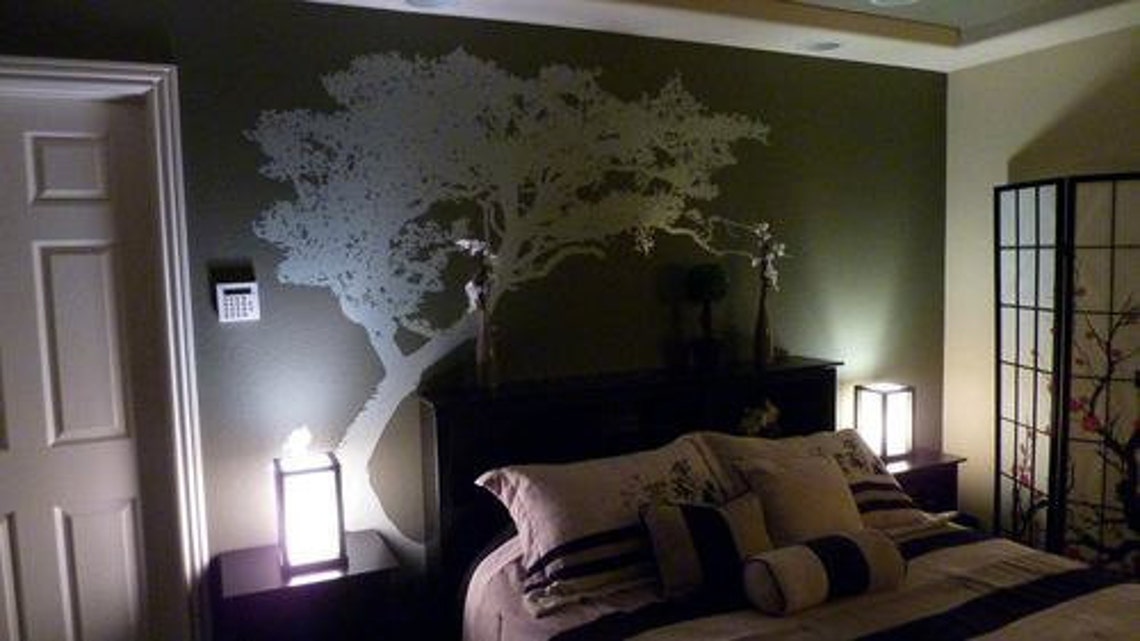 Large Wall Tree Decal Forest Decor Vinyl Sticker Highly Etsy
