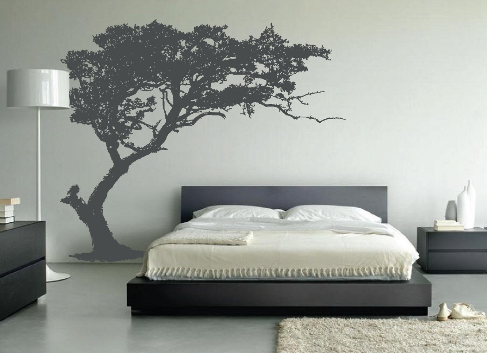 Large Wall Tree Decal Forest Decor Vinyl Sticker Highly | Etsy