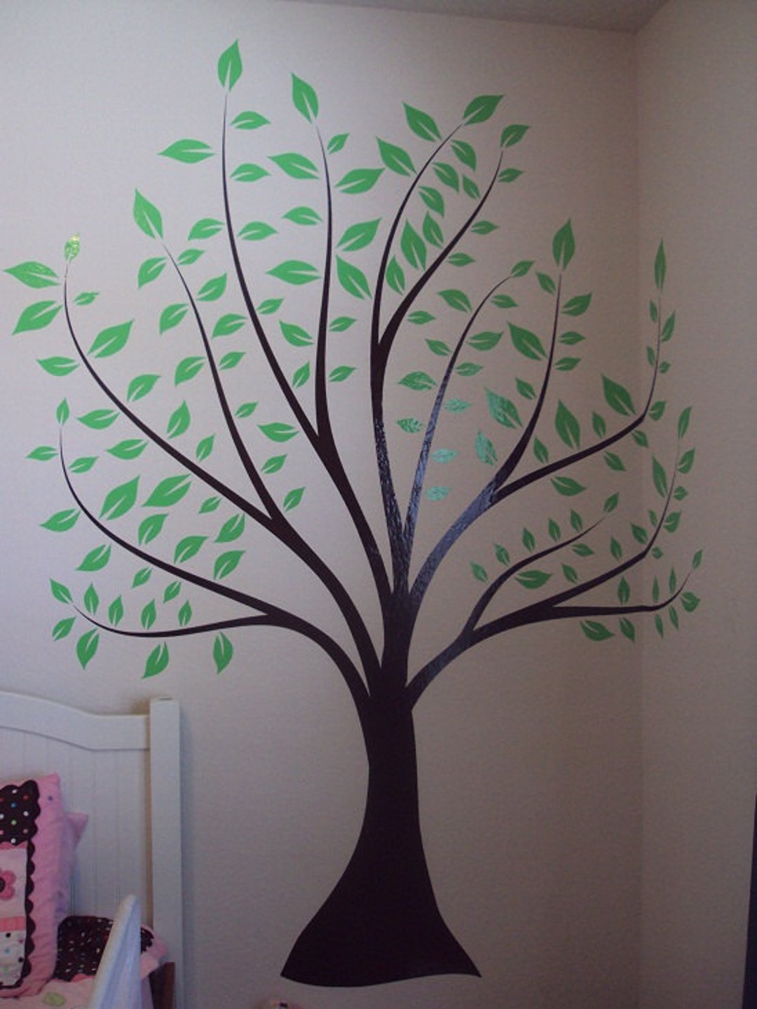 Nursery Tree Large Wall Forest Kids Decal Branches and Leaves 1135 (6 ...