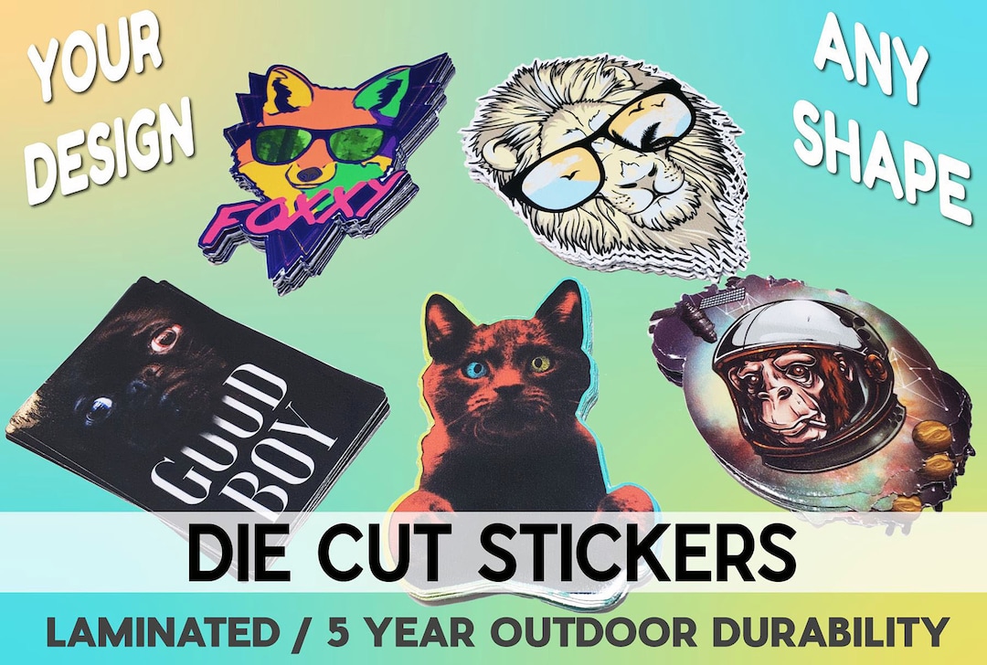 Custom Vinyl Stickers Decals With Your Design Pictures Logo Cut to Any ...