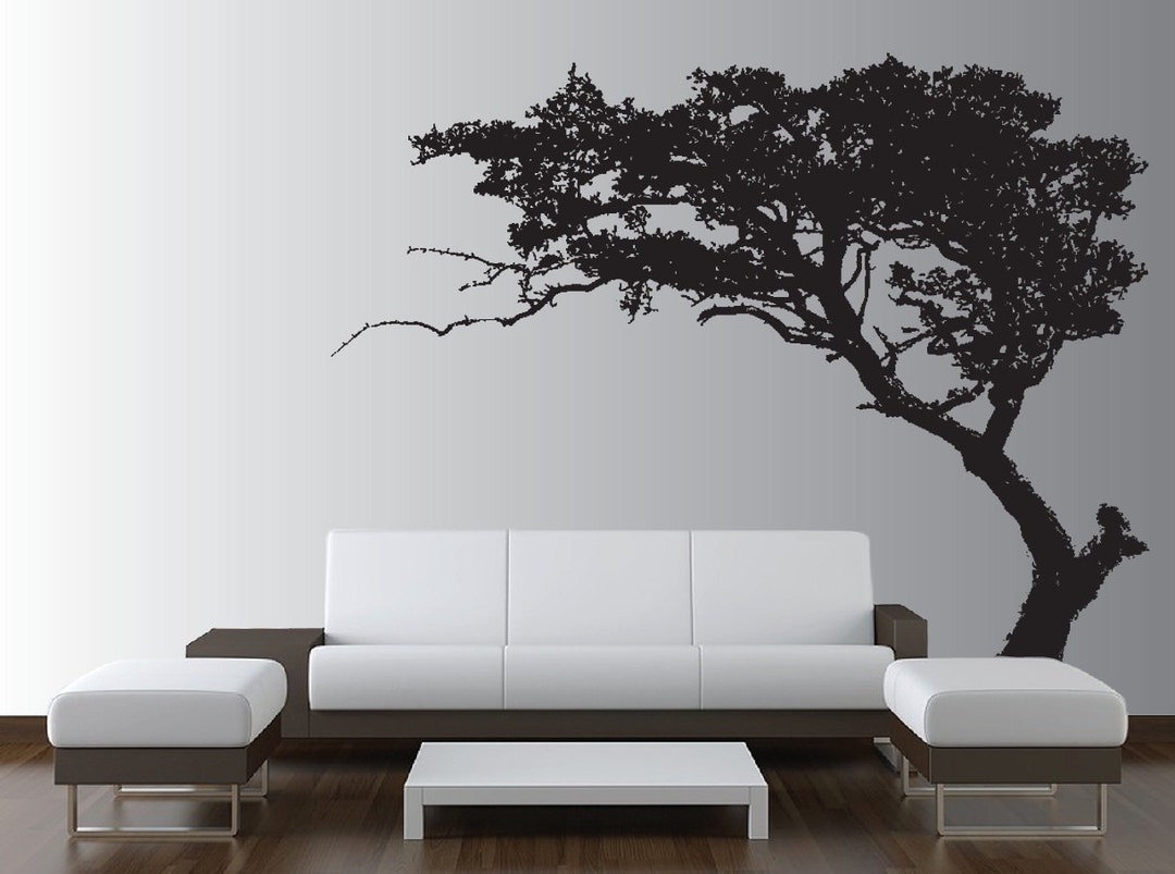 Large Wall Tree Decal Forest Decor Vinyl Sticker Highly Detailed ...