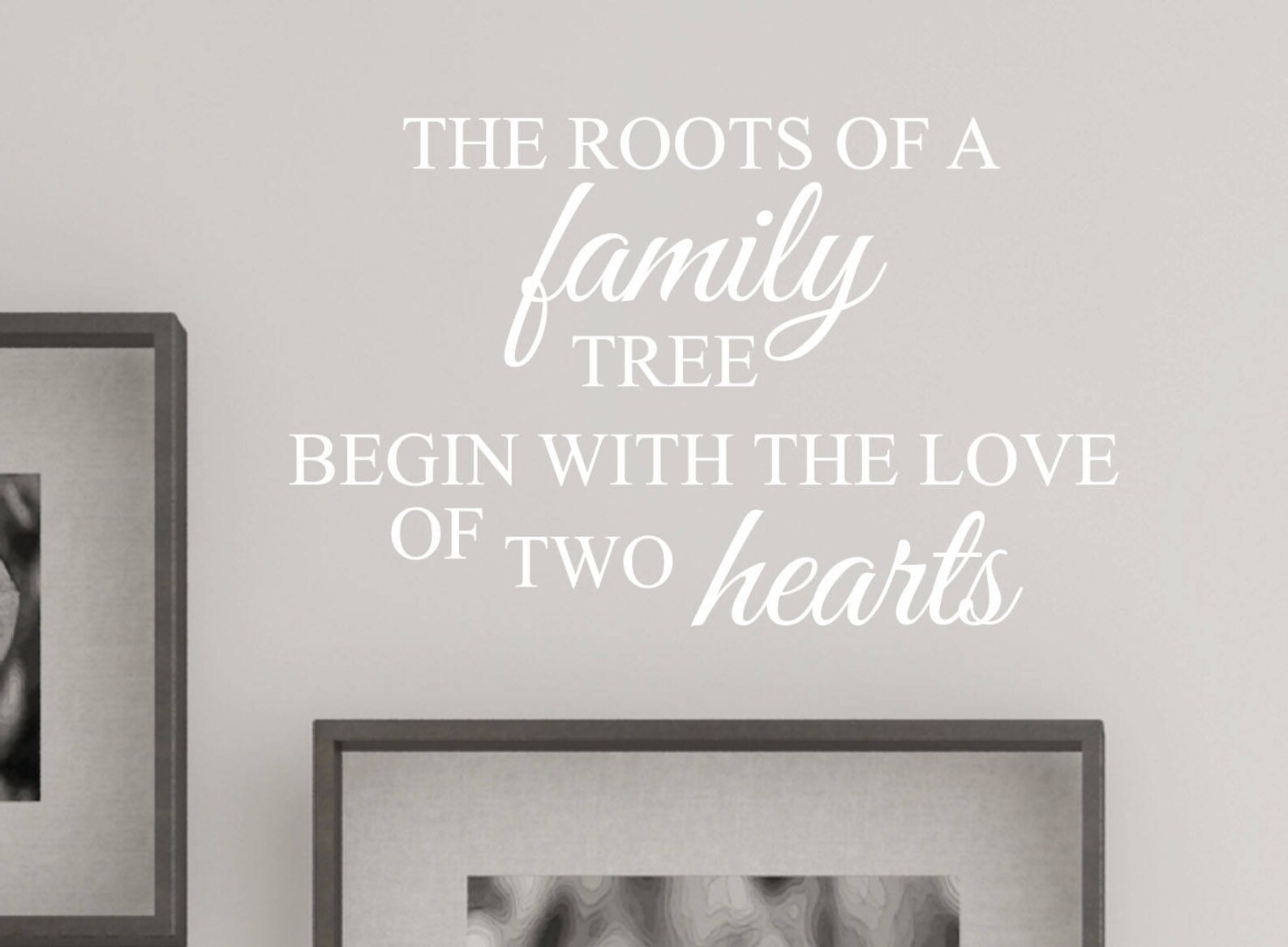 The Roots of A Family Tree Begin With the Love of Two Hearts | Etsy