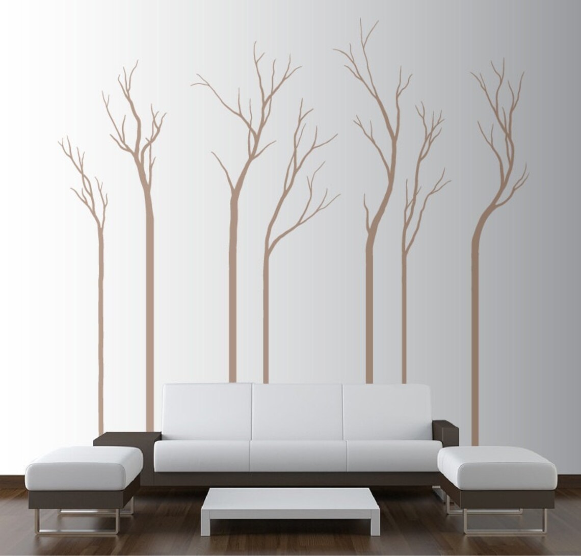 Large Wall Bare Winter Tree Decal Forest Kids Vinyl Sticker - Etsy
