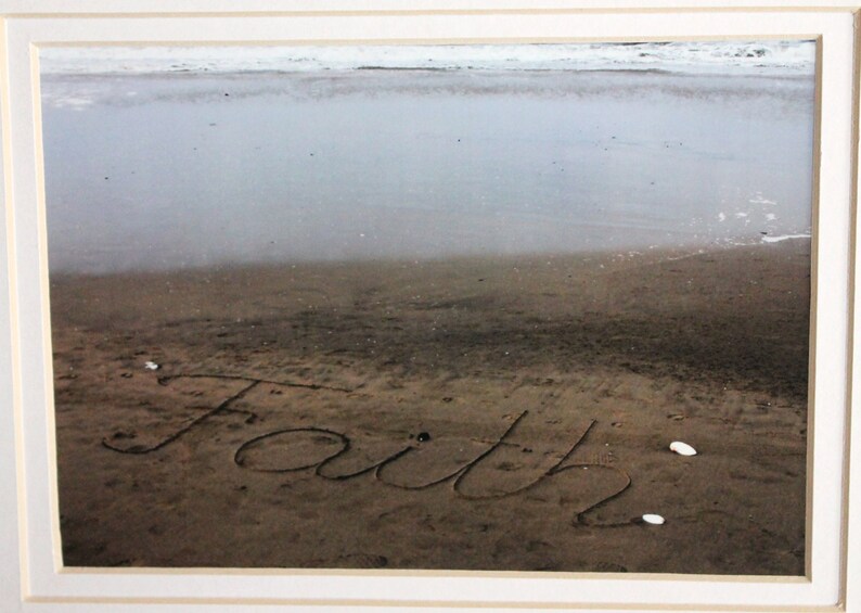 5 X 7 Matted Photo Faith Ocean Beach - Etsy