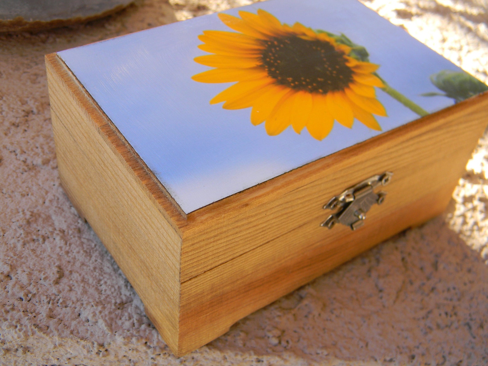 Sunflower Wooden Keepsake Box Jewelry Box Photography Box - Etsy