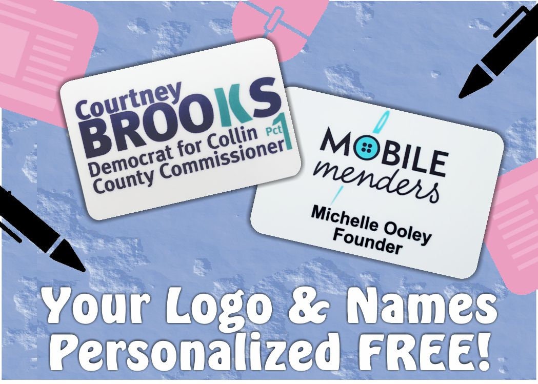 Personalized Employee Name Tag Custom Name Tag Custom | Etsy