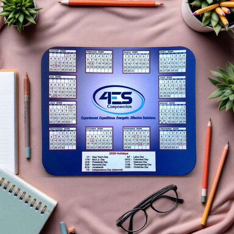 Personalized Mouse Pad With Calendar - Etsy