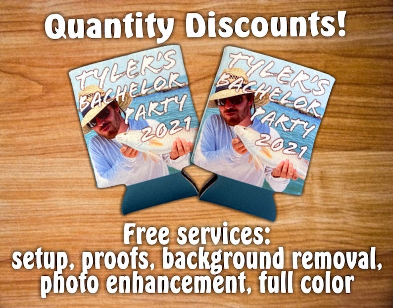 Custom Photo Can Cooler: Personalized Party Favors - Etsy