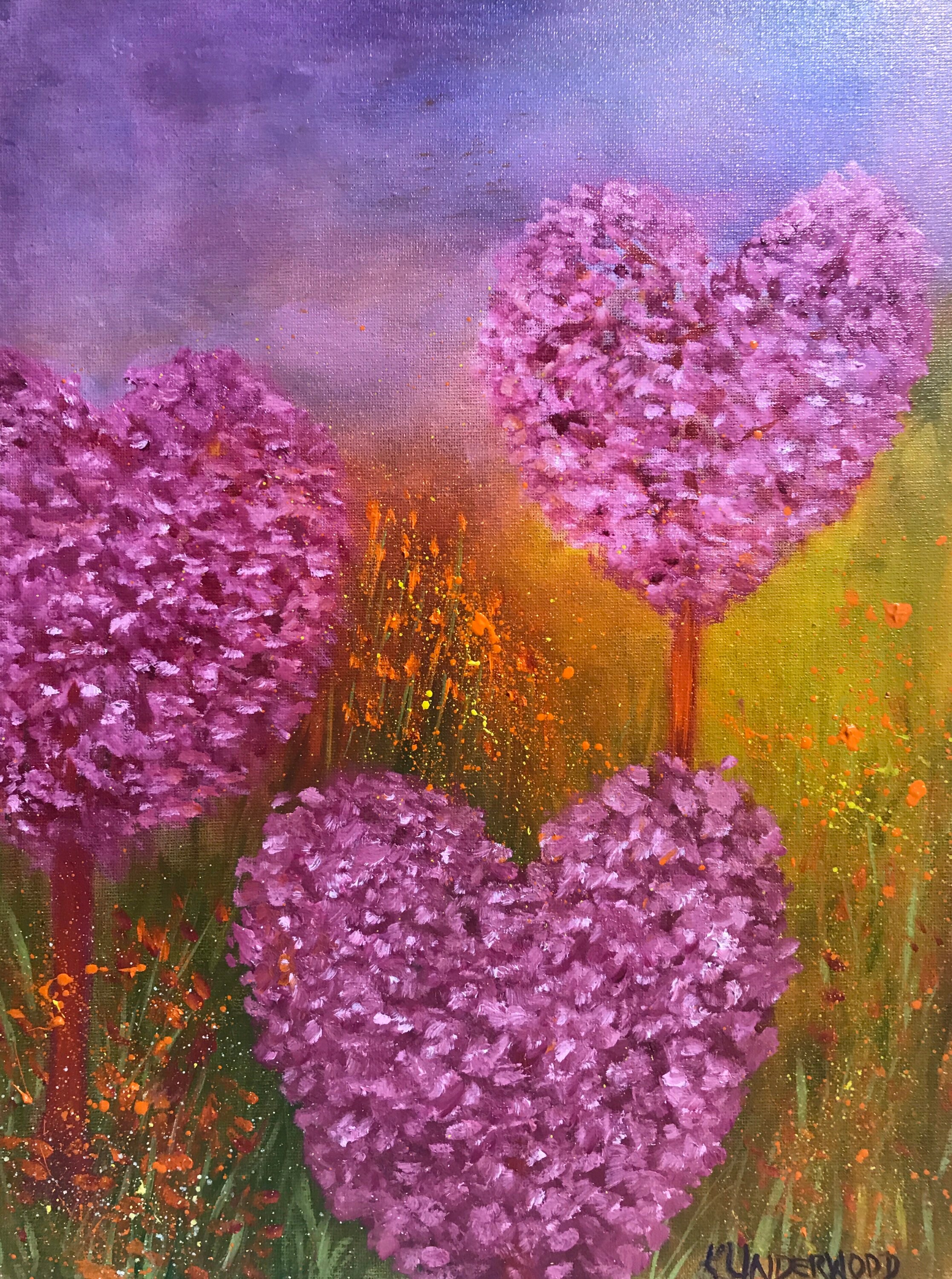 Field of Hearts Oil Painting - Etsy