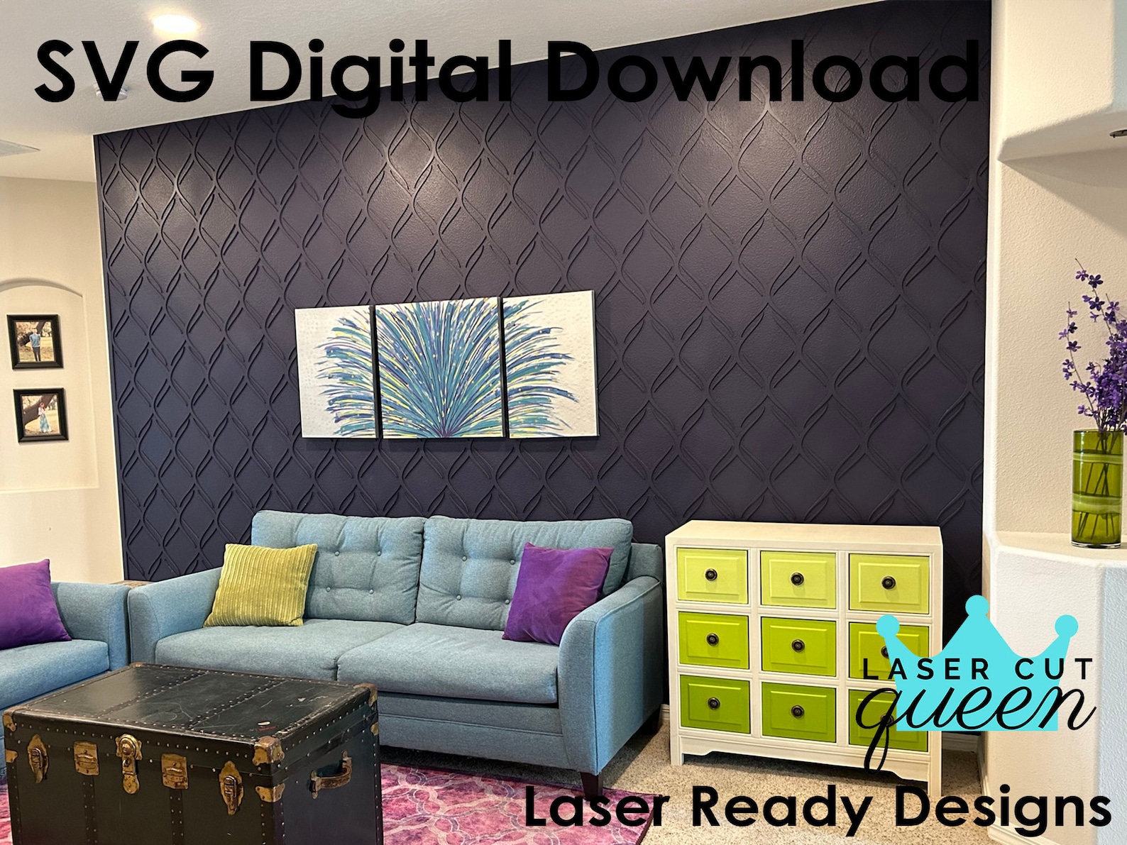 Geometric Braided 3D Wallpaper SVG Laser Cut File - Etsy
